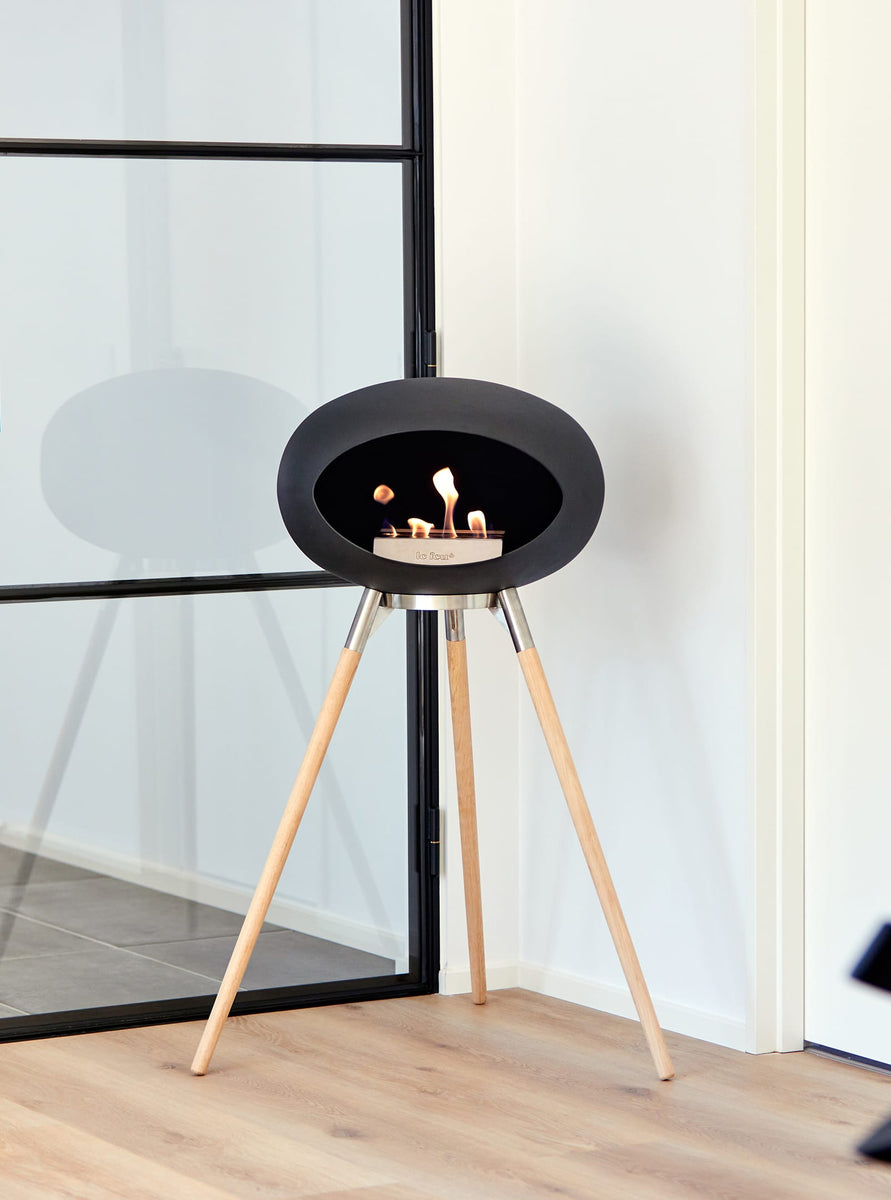 Ground High Dome Black: Freestanding Fireplace – Le Feu Fires