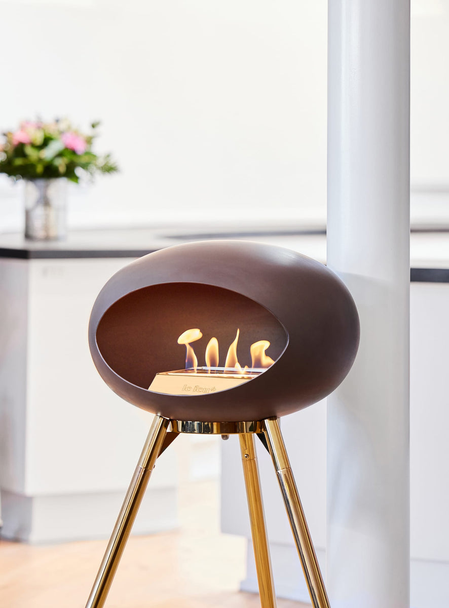 Ground High Dome Mocca: Freestanding Fireplace – Le Feu Fires